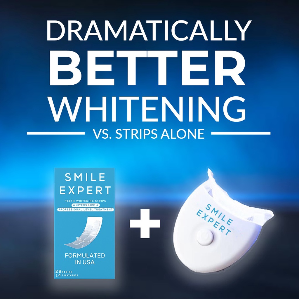 Jual SMILE EXPERT PEMUTIH GIGI STRIP dengan LED LIGHT ( 1 box isi 14 ...