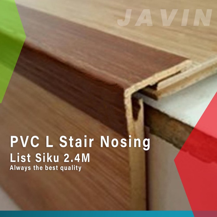 Jual Floor Step Nosing List Siku L Tangga Pvc 2.4M Untuk Lantai Vinyl ...