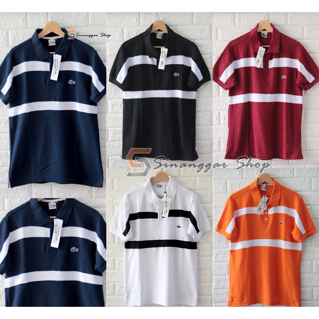 Jual Kaos Polo Kombinasi Branded - Kaos Kerah Pria Aplikasi Warna - Kaos Pria Kerah Aplikasi ...