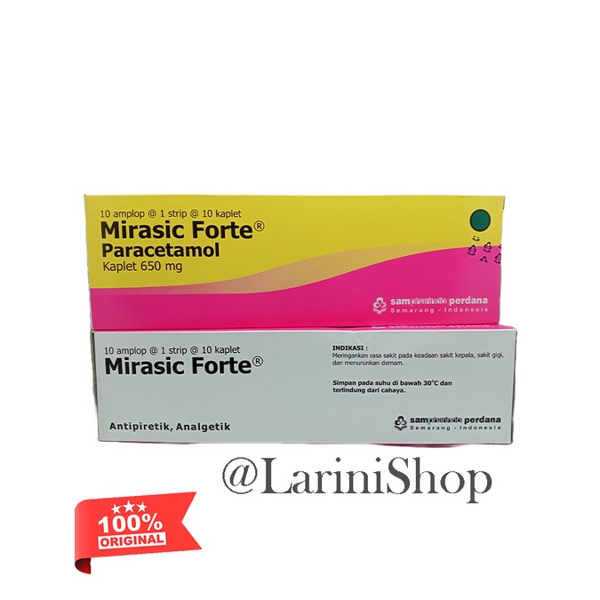 Jual MIRASIC FORTE 650 MG TABLET (BOX) SHAMPARINDO | Shopee Indonesia