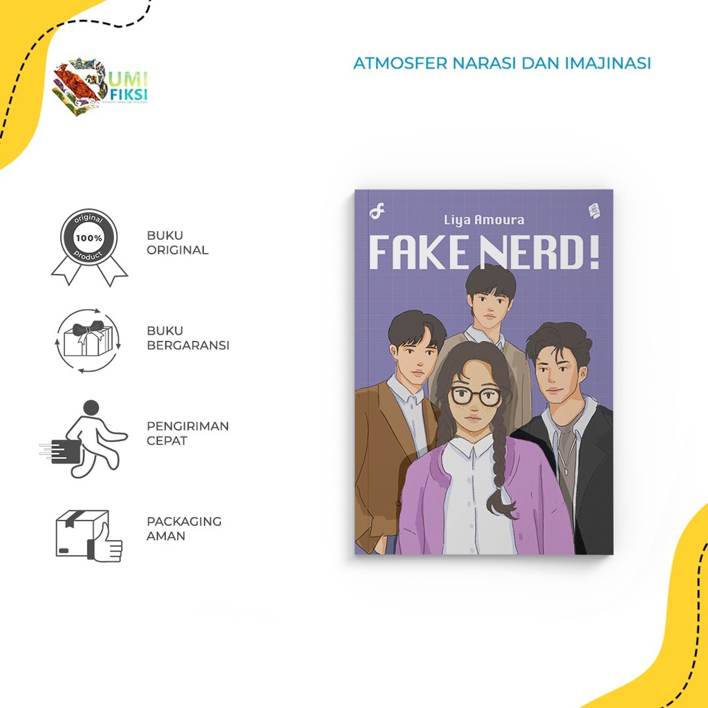 Jual Buku Novel Fake Nerd - Liya Amoura - Bukune | Shopee Indonesia