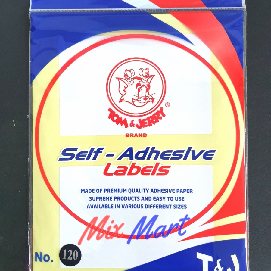 Jual TOM & JERRY STIKER ADHESIVE LABEL NAMA UNDANGAN HARGA ALAMAT BUKU SEKOLAH T&J 1 PACK ...
