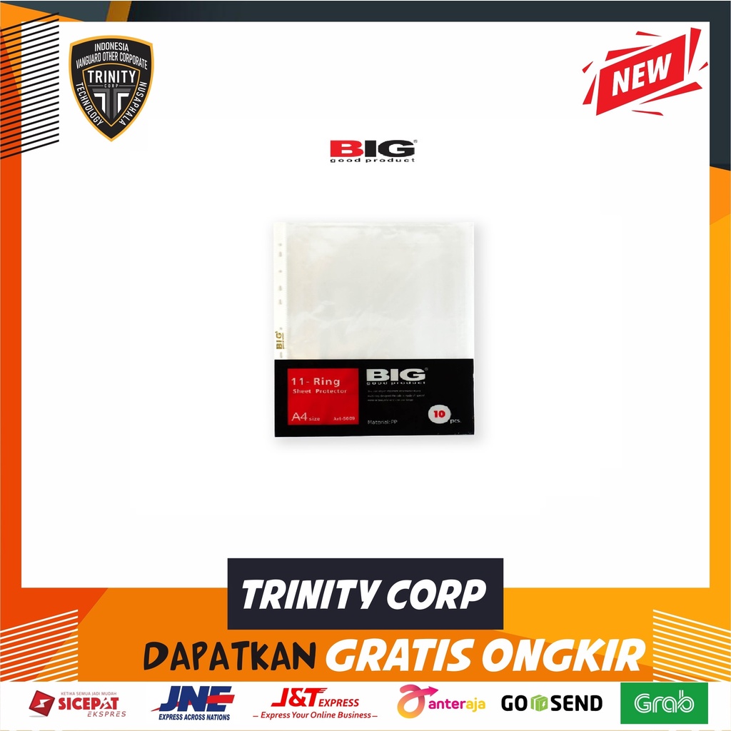 Jual BIG Sheet Protector F4 Folio / PP Pocket 10 Pcs | Shopee Indonesia
