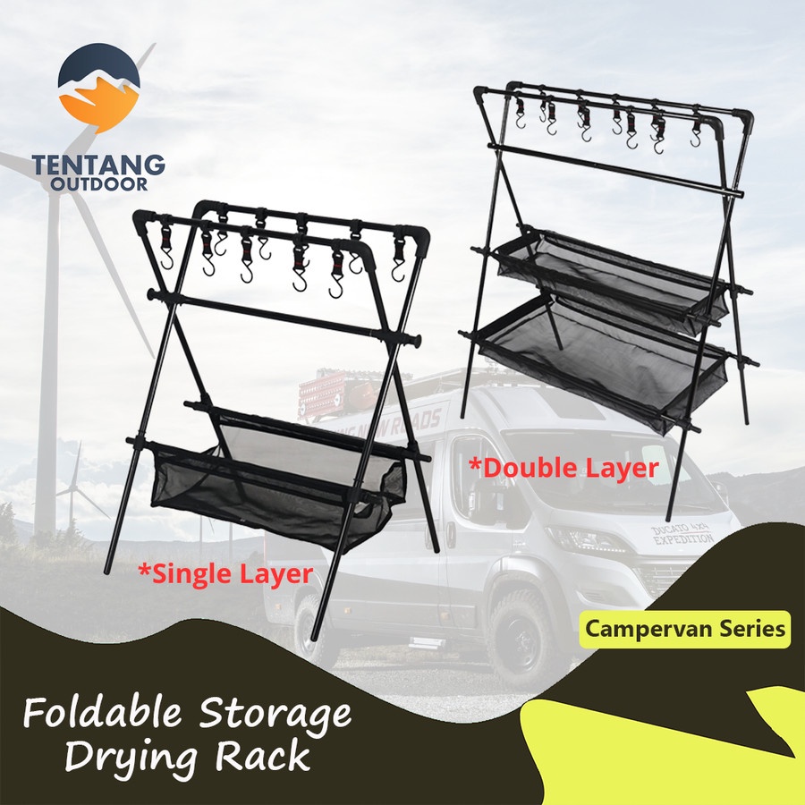 Jual Rak Gantung Pengering Portable Camping Outdoor Drying Storage Rack ...