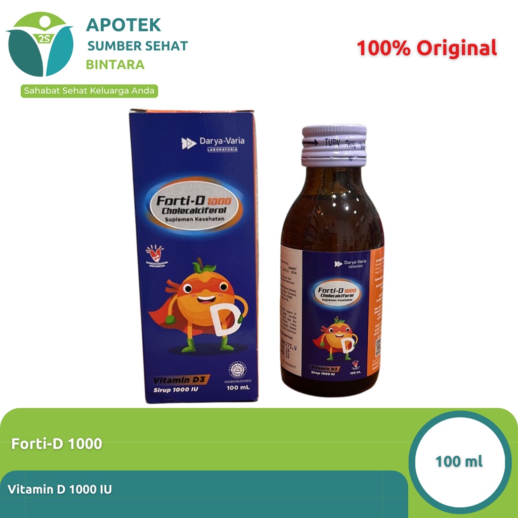 Jual Forti D Vitamin D 400 IU 1000 IU Sirup | Shopee Indonesia