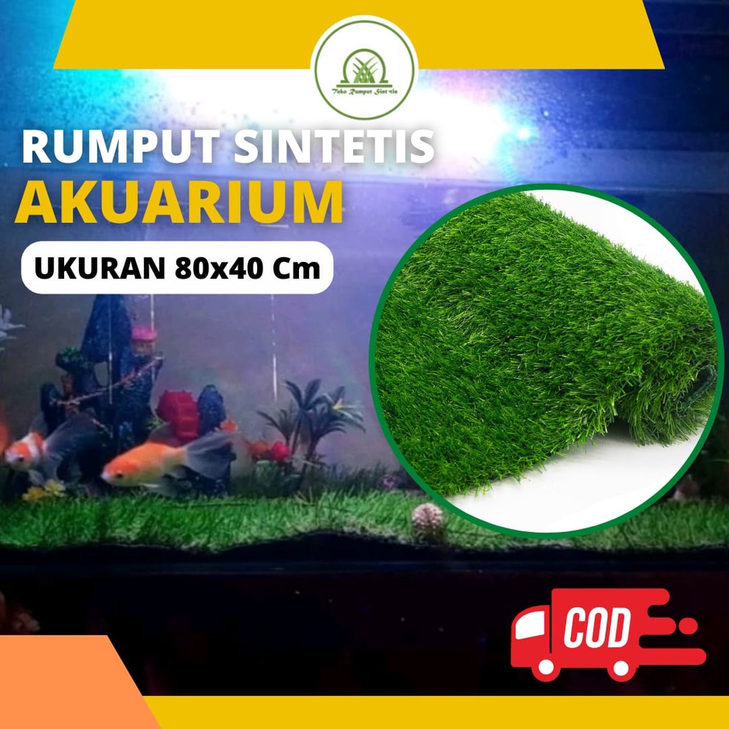 Jual Karpet Sintetis Aquarium Ukuran 80x40 Tebal 25mm Buat Aquarium ...