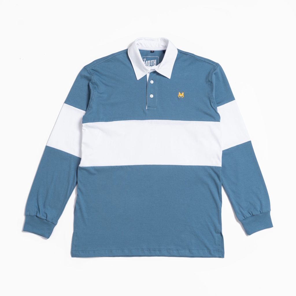 Jual MTBS Mothbless Rugby Shirt Light Blue | Shopee Indonesia