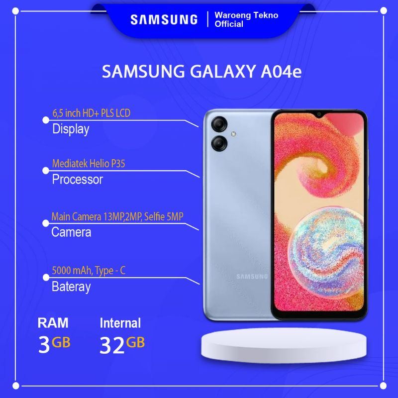 Jual Samsung Galaxy A04e 3/32GB | Shopee Indonesia