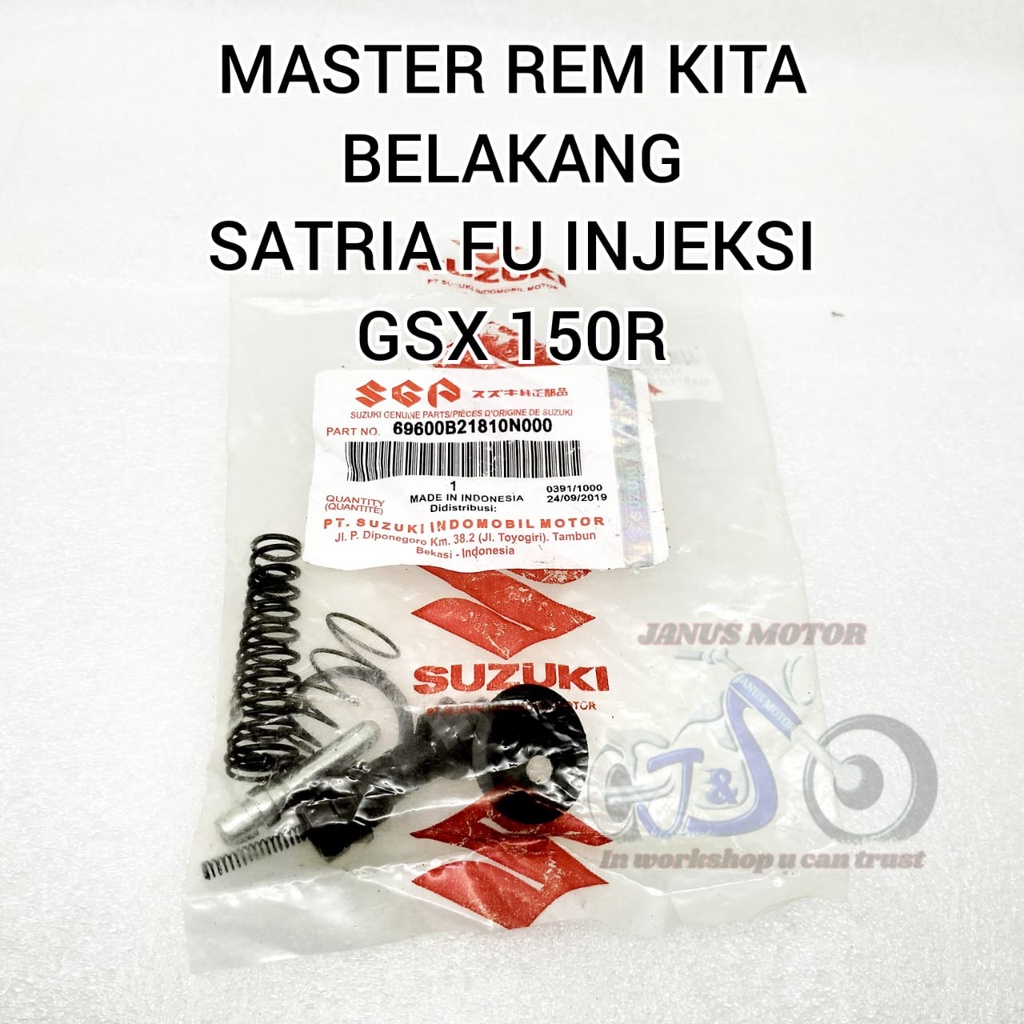Jual Master rem kit belakang SATRIA FU 150 FI GSX 150R kualitas tinggi padat buat pengereman dan ...