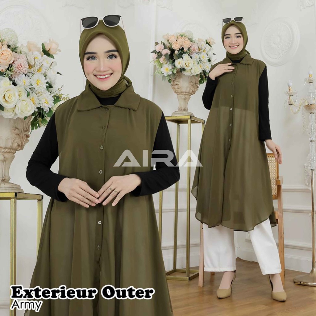 Jual Exterieur outer tanpa lengan wanita simple premium by Aira Apparel ...