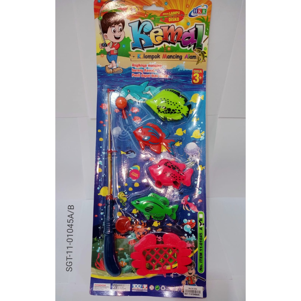 Jual Mainan Pancing Pancingan Ikan 11-01045A/B Kemal | Shopee Indonesia
