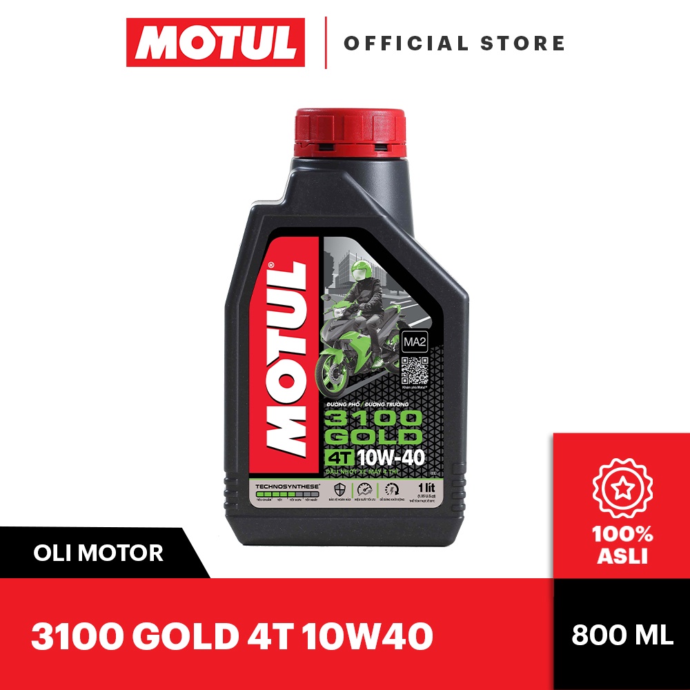 Jual Oli Motor Motul 3100 GOLD 4T 10W40 0.8L | Shopee Indonesia