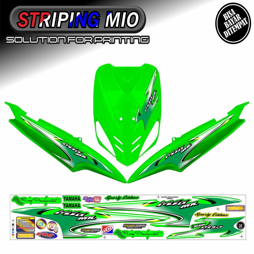 Jual STRIPING VARIASI MIO SPORTY / MIO SMILE | Shopee Indonesia