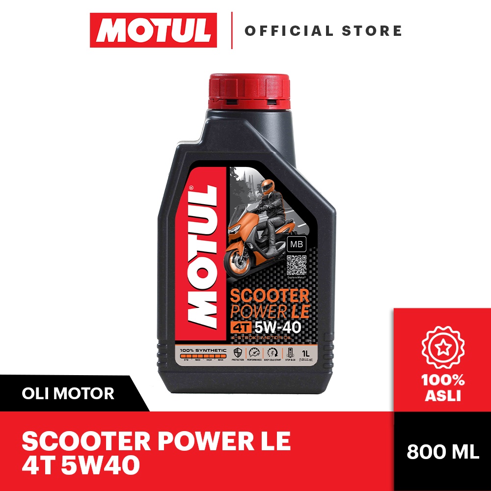 Jual Oli Motor Motul SCOOTER POWER LE 4T 5W40 0.8L | Shopee Indonesia