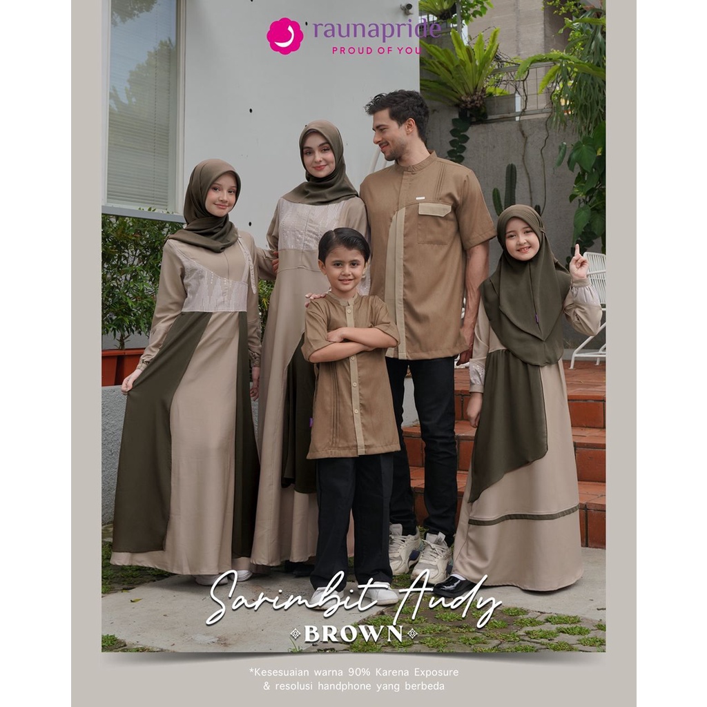 Jual Sarimbit Rauna Audy 12 Brown - Sarimbit Keluarga Terbaru 2023 ...