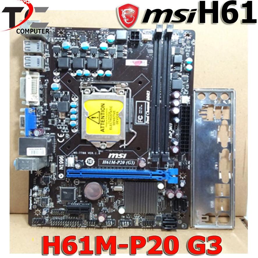 Jual Mainboard Mobo Motherboard Intel LGA 1155 H61 Onboard Merk MSI | Shopee Indonesia