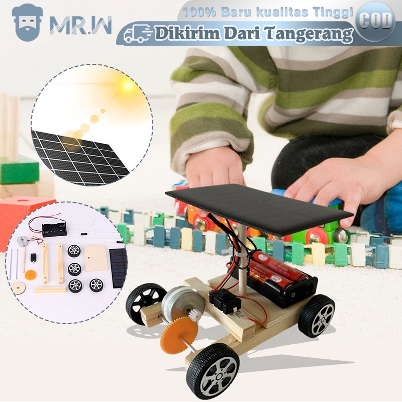 Jual Mainan Puzzle Rakitan Mobil Kayu Tenaga Surya DIY Mobil Kayu ...