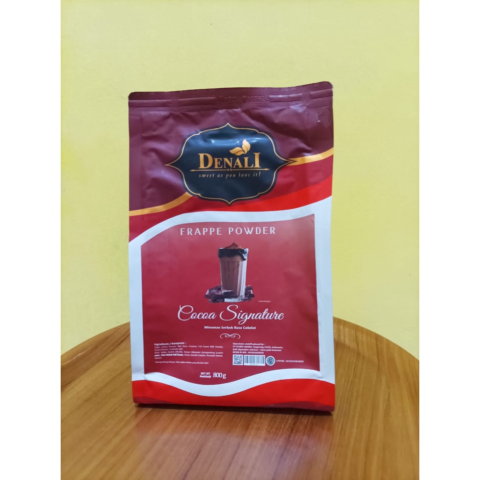 Jual Powder Denali Cocoa Signature 800gr Bubuk Perasa Coklat Ice Blend ...