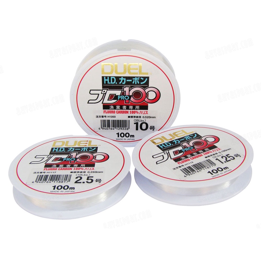Jual Duel HD Carbon PRO100S 100% Fluorocarbon 100m Senar Leader Pancing | Shopee Indonesia