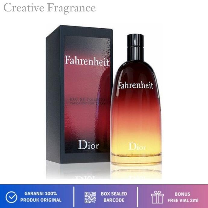 Jual Parfum Cd Fahrenheit Edt 100Ml Original Full Set | Shopee Indonesia