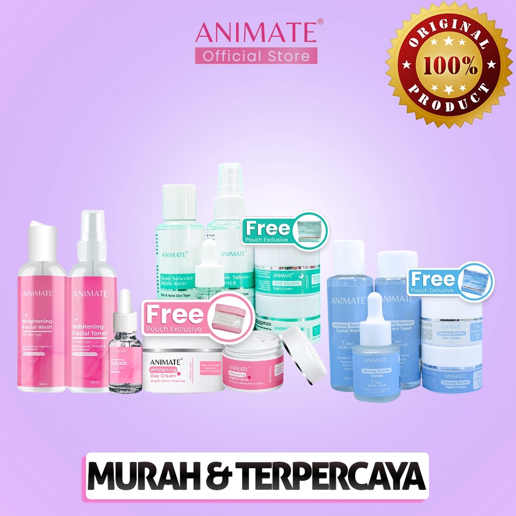 Jual Animate Paket Kecantikan Series ( Instant Whitening / Glowing ...