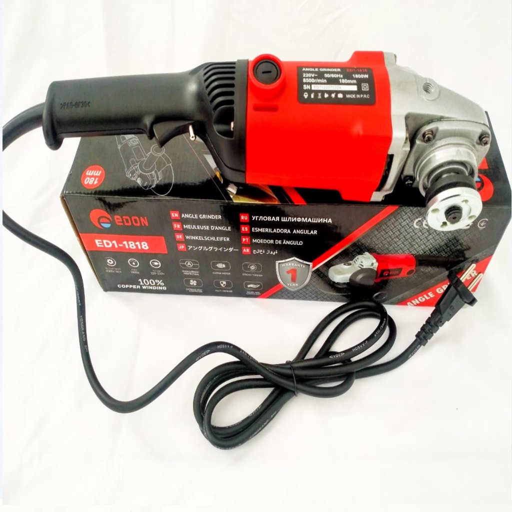 Jual mesin gerinda grinda tangan 7 INCH/ ANGEL GRINDER EDON ED1-1818 ...