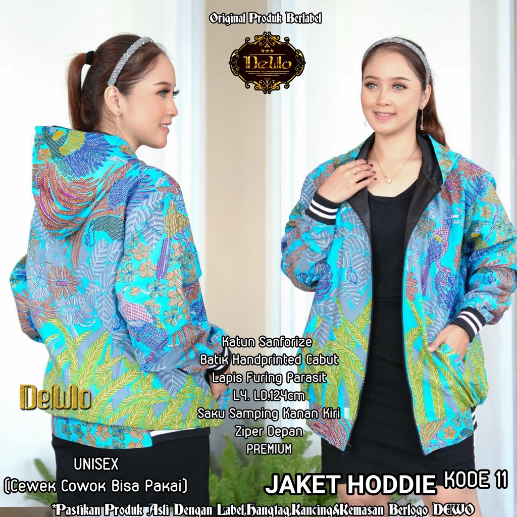 Jual Jaket Hoodie Batik Sporty | Shopee Indonesia