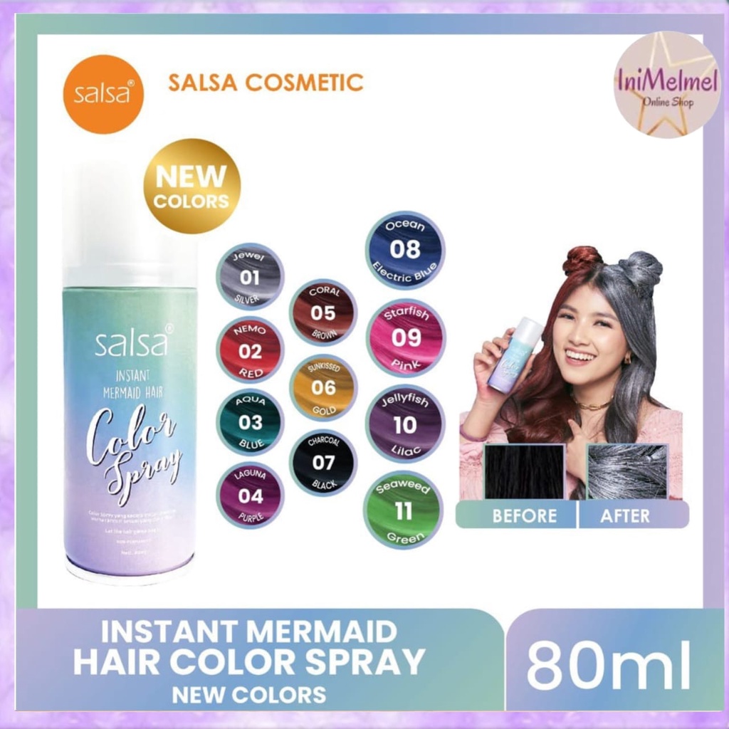 Jual Salsa Instant Mermaid Hair Color Spray 80 mL/ Perawatan Rambut ...