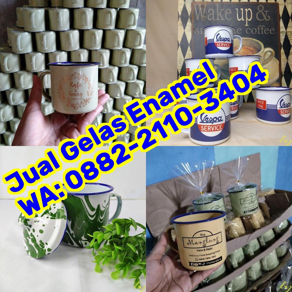 Jual Souvenir Pernikahan Gelas Enamel Toko Penjual Gelas Enamel ...