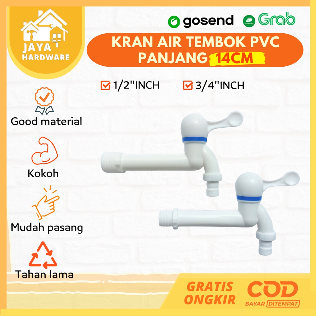 Jual Kran / Keran Air Tembok Panjang Mesin Cuci Dinding Taman Kamar ...