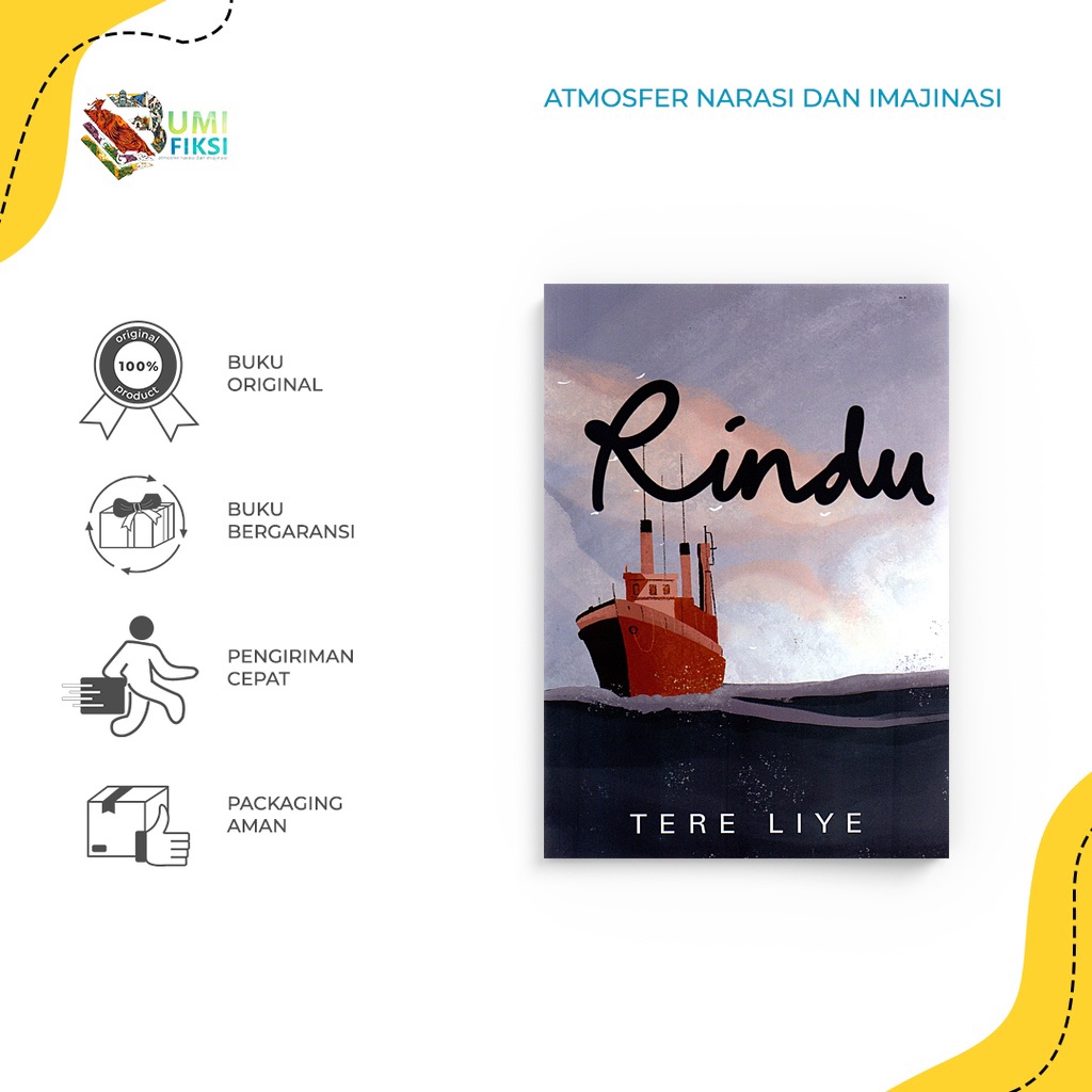 Jual Buku Novel - Rindu - Tere Liye - Sabakgrip - Bumifiksi | Shopee ...