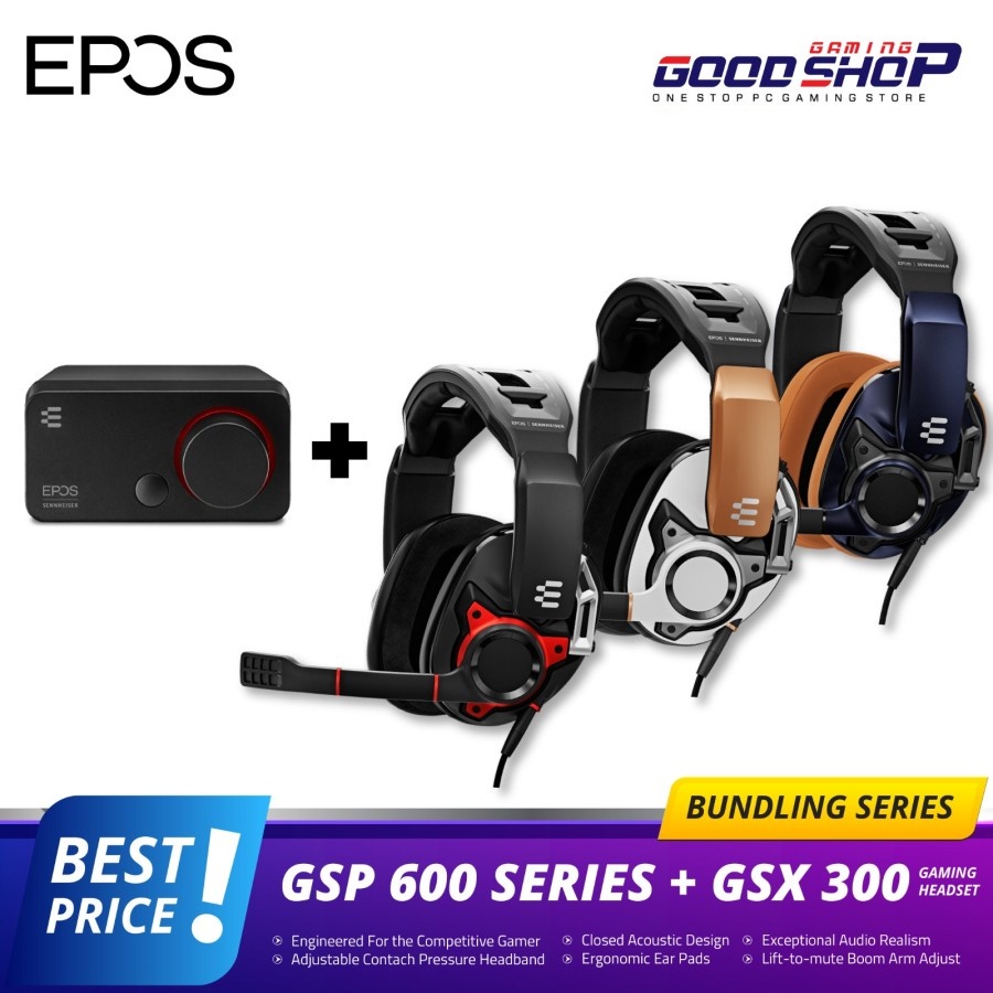Jual EPOS Bundling GSP 600, 601, 602 + GSX300 Bundling Series | Shopee ...