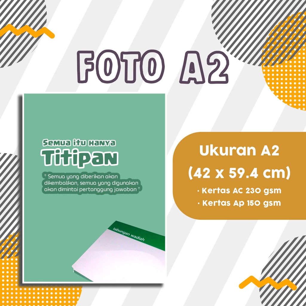 Jual CETAK FOTO / POSTER A2 - AP 150 / AP 230 | Shopee Indonesia