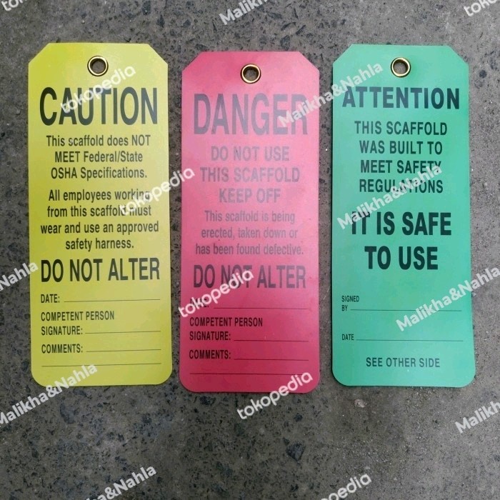 Jual #@#@#@#@] Cardstock Scaffold Status Tag | Shopee Indonesia