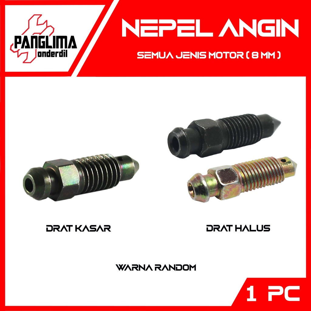 Jual Nepel Angin M8-8 MM Baut Universal-Semua Jenis Motor Honda ...