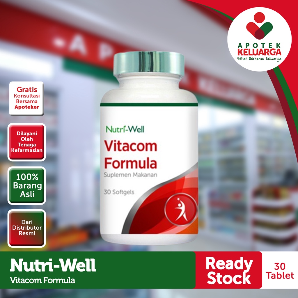 Jual Nutriwell Vitacom Formula# SUPLEMEN BPOM# MEMENUHI KEBUTUHAN ...