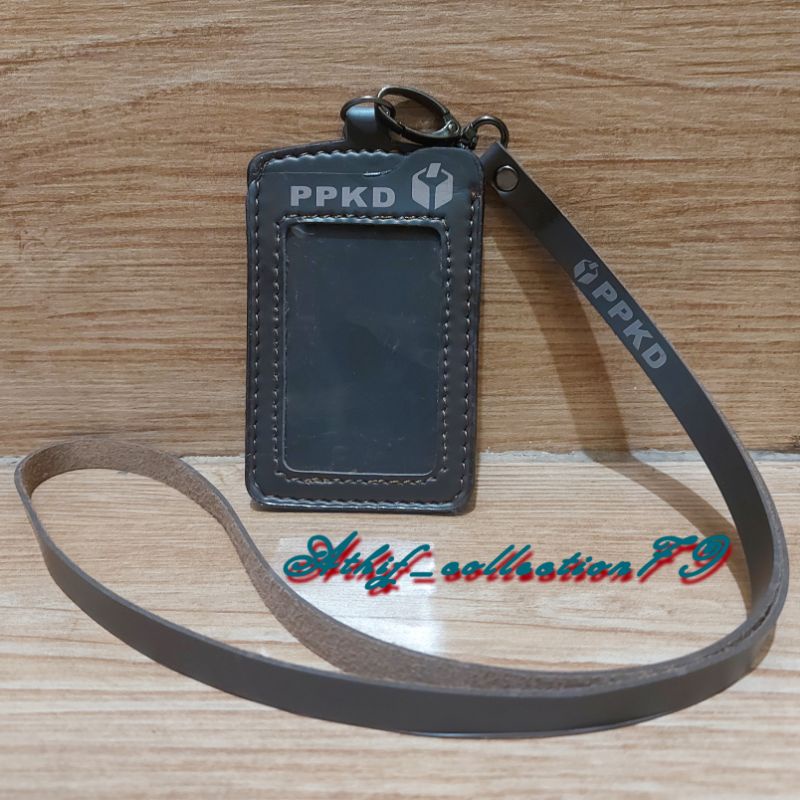 Jual Tempat Id Card PPKD Kulit Holder Id Card Kulit PPKD Kalung ...