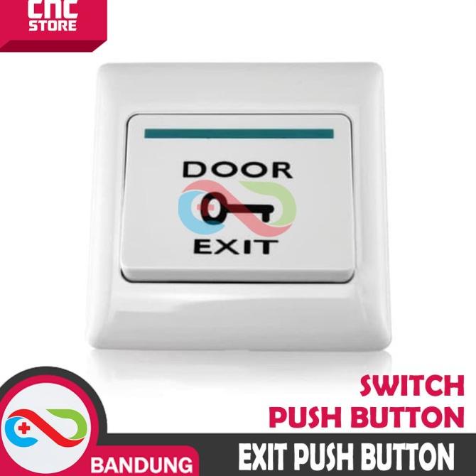 Jual EXIT BUTTON PUTIH BESAR TOMBOL PUSH BUTTON SWITCH SAKLAR cncst00 ...