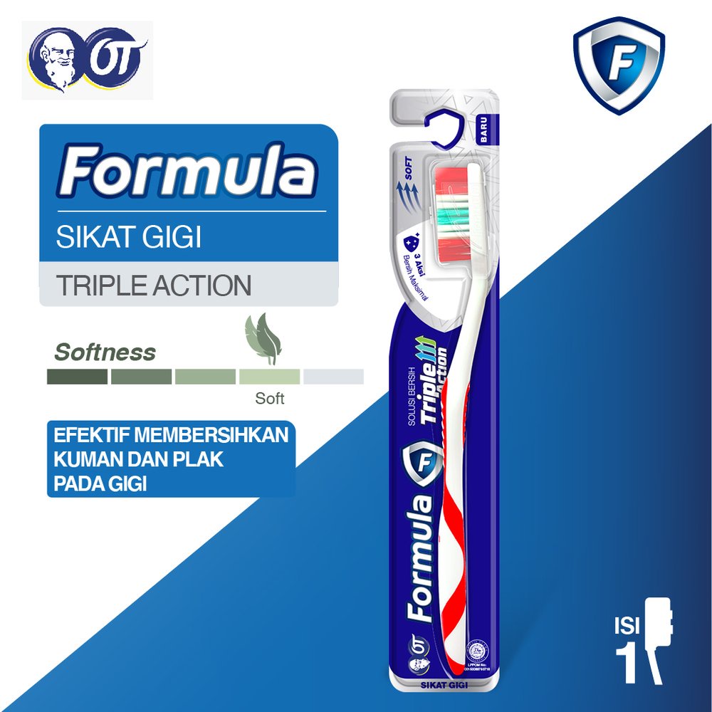 Jual Formula Sikat Gigi Triple Action Toothbrush | Shopee Indonesia
