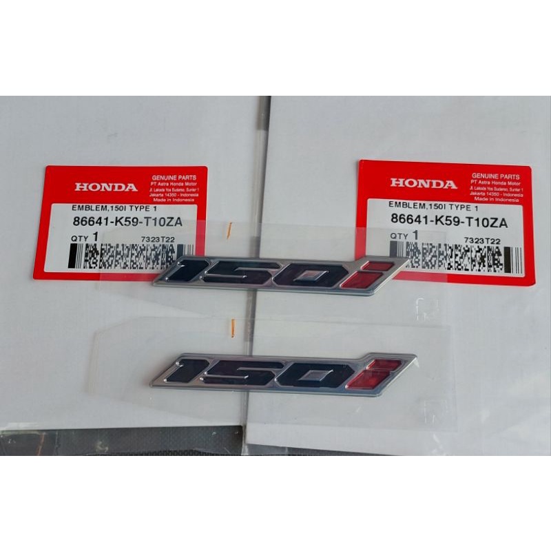 Jual EMBLEM 150I ORIGINAL HONDA HRGA 2 PCS | Shopee Indonesia
