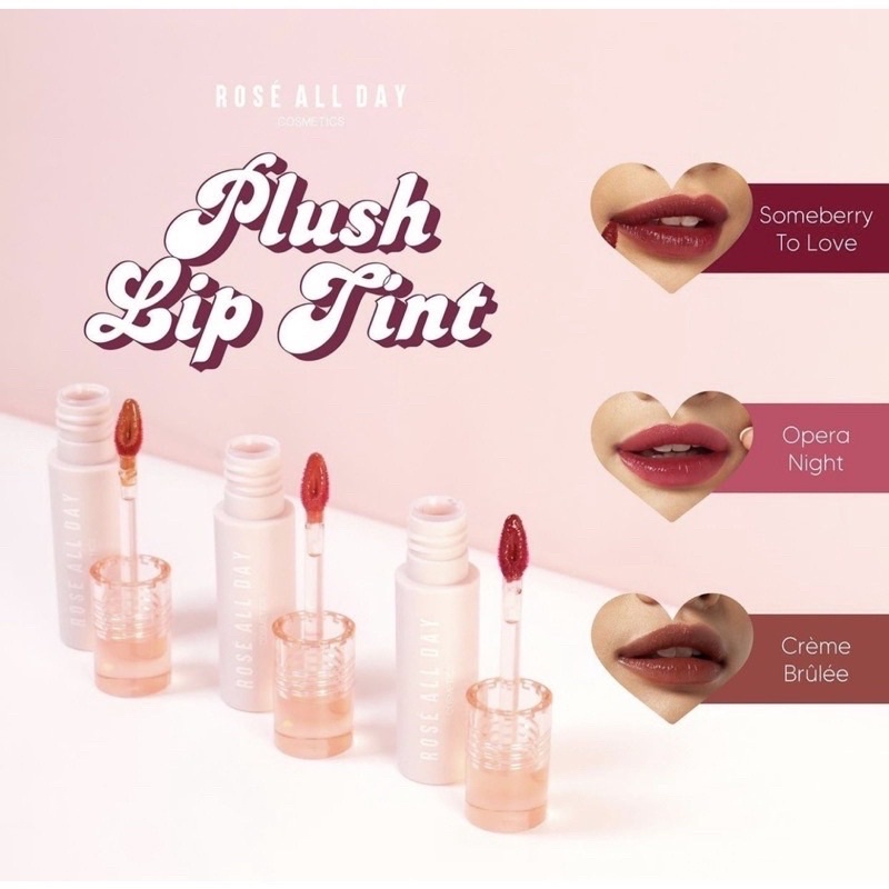 Jual [NEW] ROSE ALL DAY LIP TINT || ROSE ALL DAY PLUSH LIP TINT || LIP ...