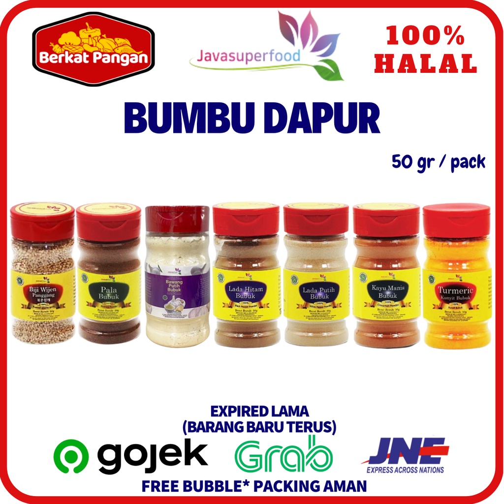 Jual Bumbu Dapur Bubuk Bawang Putih / Lada Hitam / Lada Putih / Kunyit ...