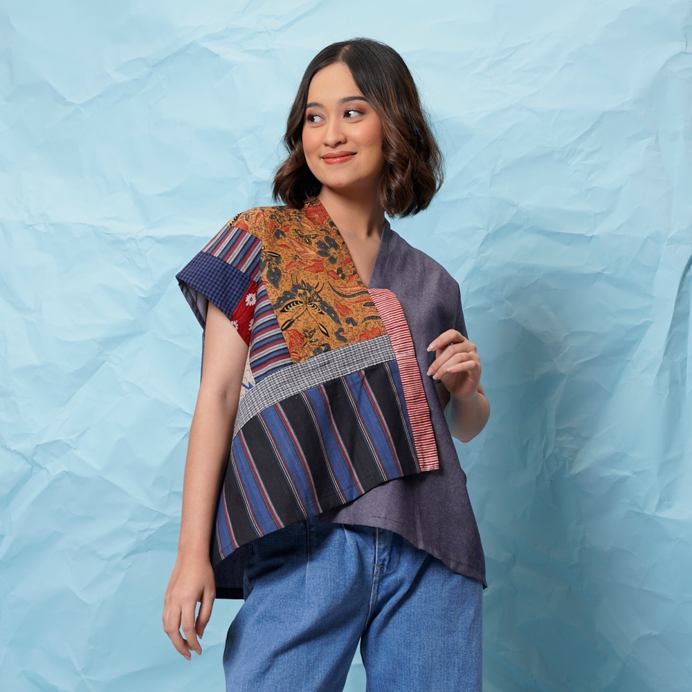 Jual NONA RARA - Lintang 3N PART0003, Baju Batik Kasual Modern | Shopee ...