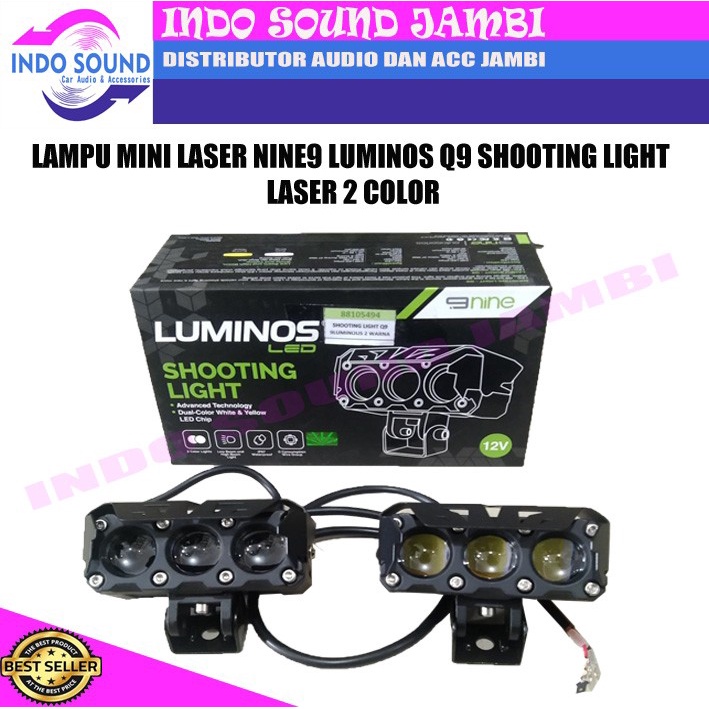 Jual LAMPU MINI LASER NINE9 LUMINOS Q9 SHOTING LIGHT LASER 2 COLOR (SET ...