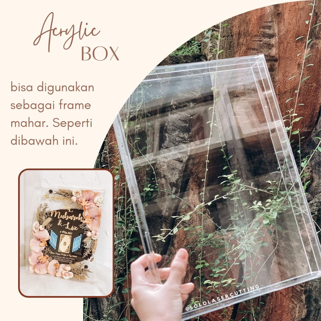 Jual 40x60 BINGKAI BOX FULL ACRYLIC AKRILIK PIGURA MAHAR FRAME MAHAR ...