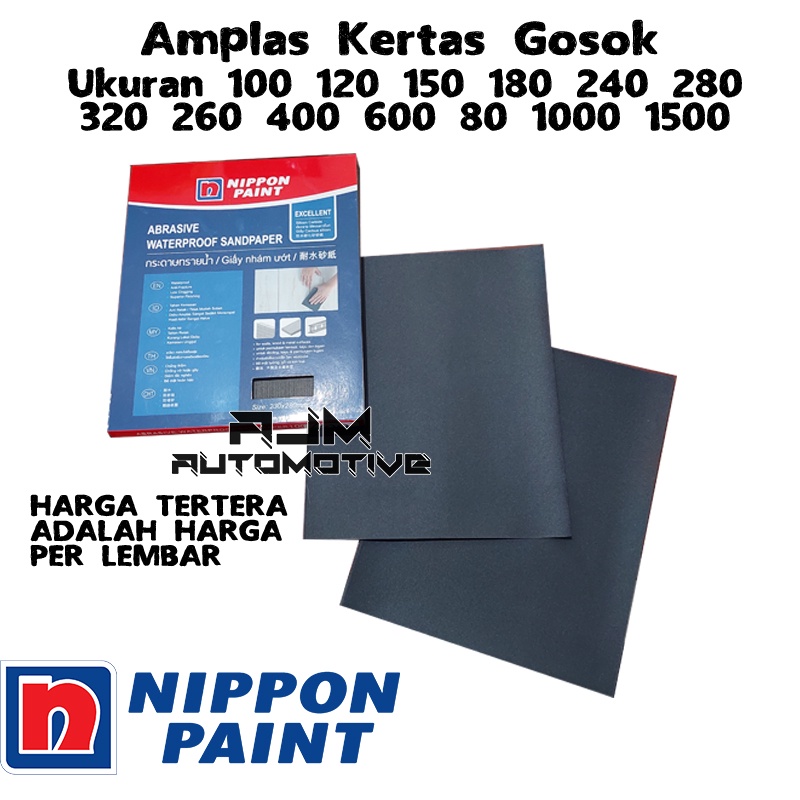 Jual Amplas Kertas Gosok Waterproof Nippon Paint | Shopee Indonesia