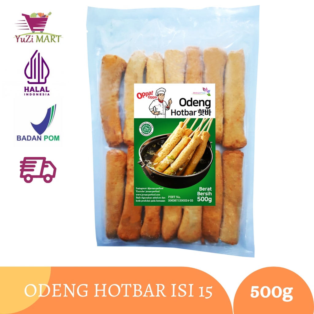 Jual Odeng Oden Hotbar Eomuk Korea Fish Cake 500g Halal | Shopee Indonesia