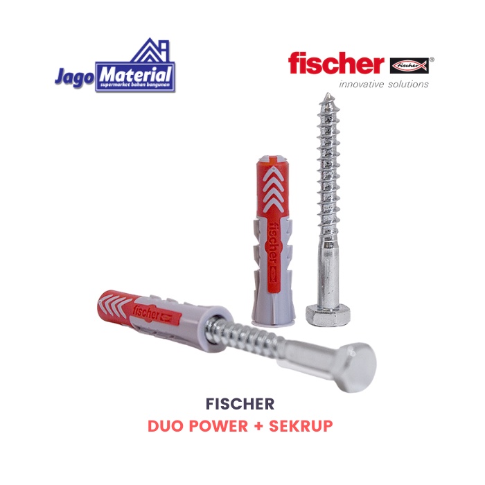 Jual Fischer DuoPower + Sekrup Ukuran 5, 6, 8,10 | Shopee Indonesia