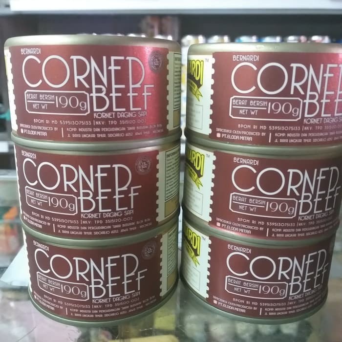 Jual BERNARDI KORNET SAPI 190GR DAGING KORNET PREMIUM CORNED BEEF ...