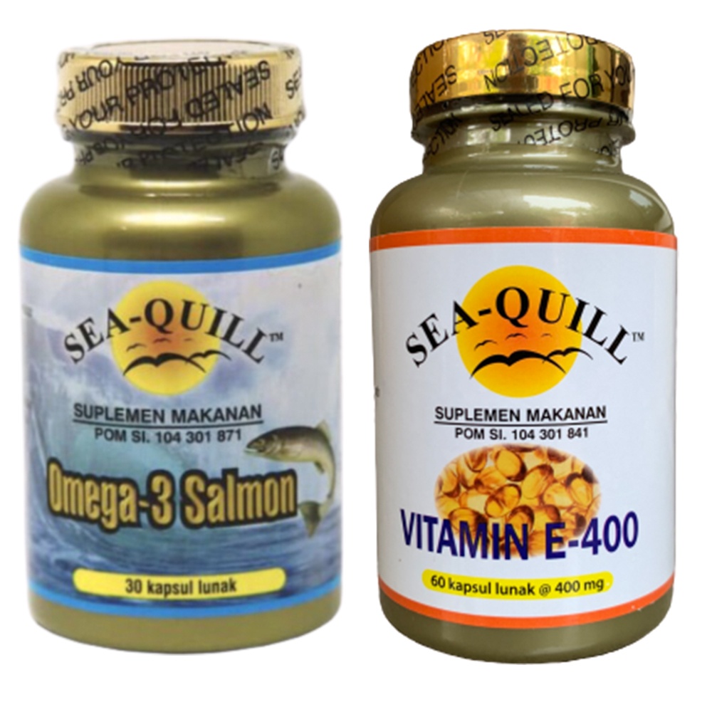 Jual [PAKET BUNDLING] SEAQUILL SEA-QUILL OMEGA 3 SALMON 30 KAPSUL & SEA ...